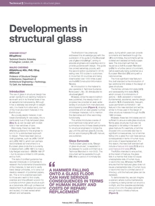 Developments in structural glass - The Institution of Structural Engineers