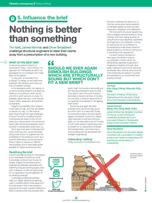 Nothing is better than something - The Institution of Structural Engineers