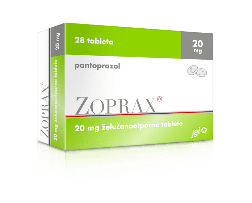 Zoprax 20 mg gastro-resistant tablets - JGL