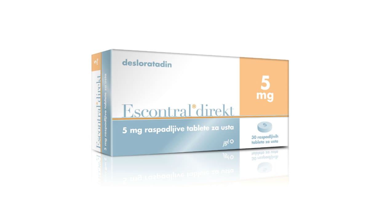 Escontral direkt 5 mg raspadljive tablete za usta - JGL
