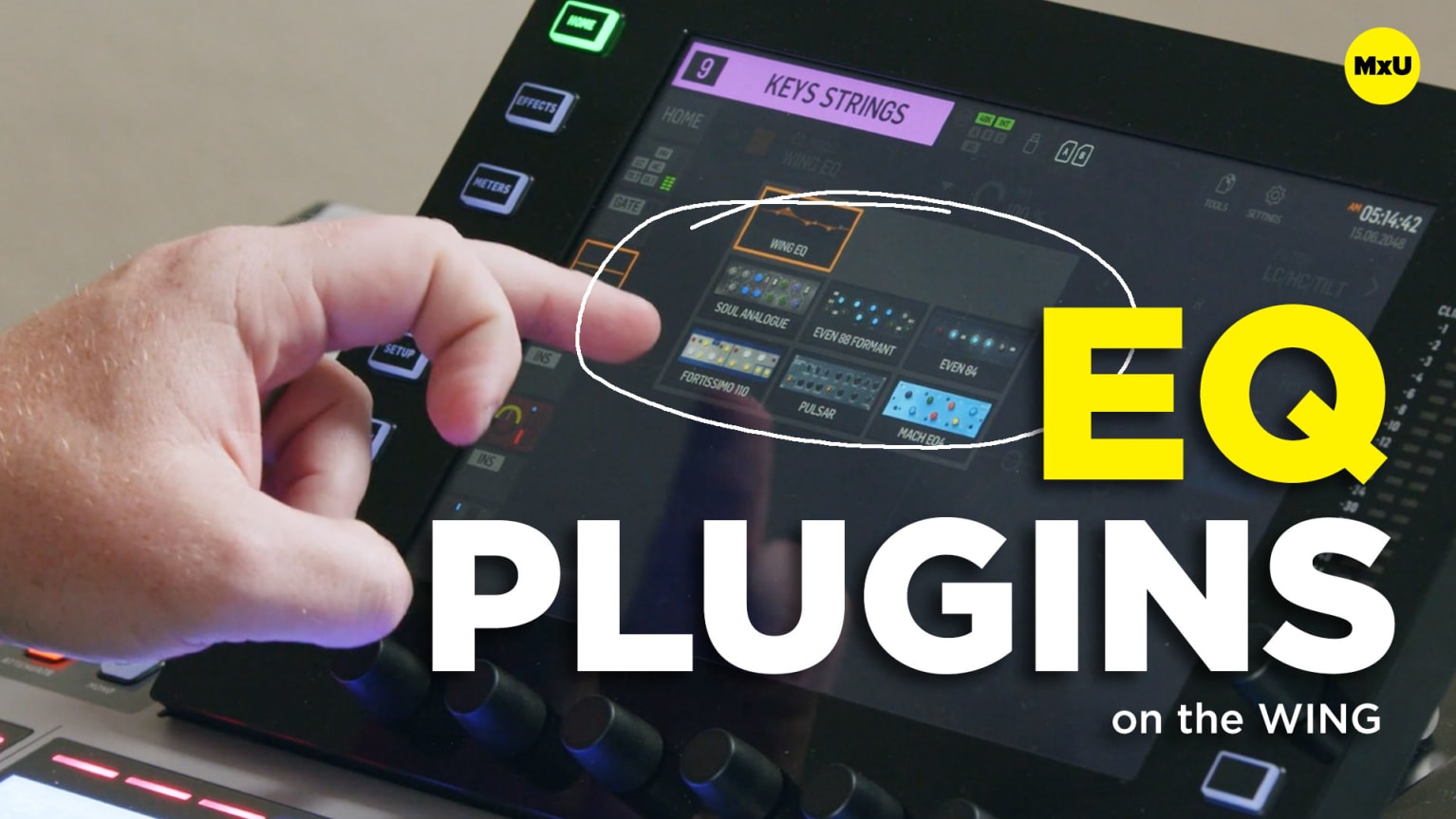 EQ Plugins on the WING - MxU