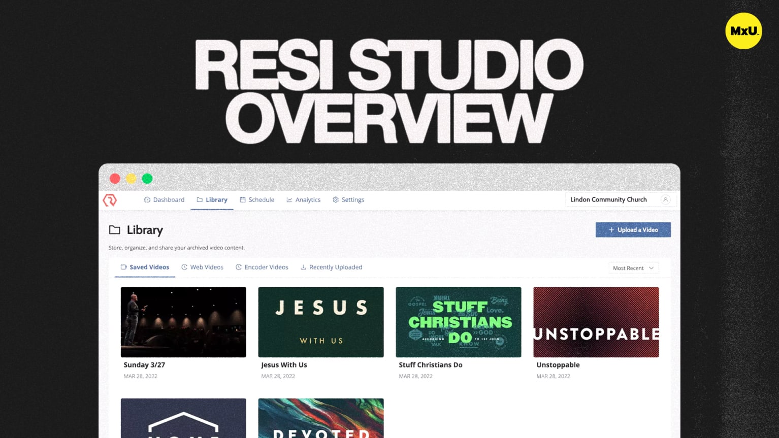 Resi Studio Overview - MxU