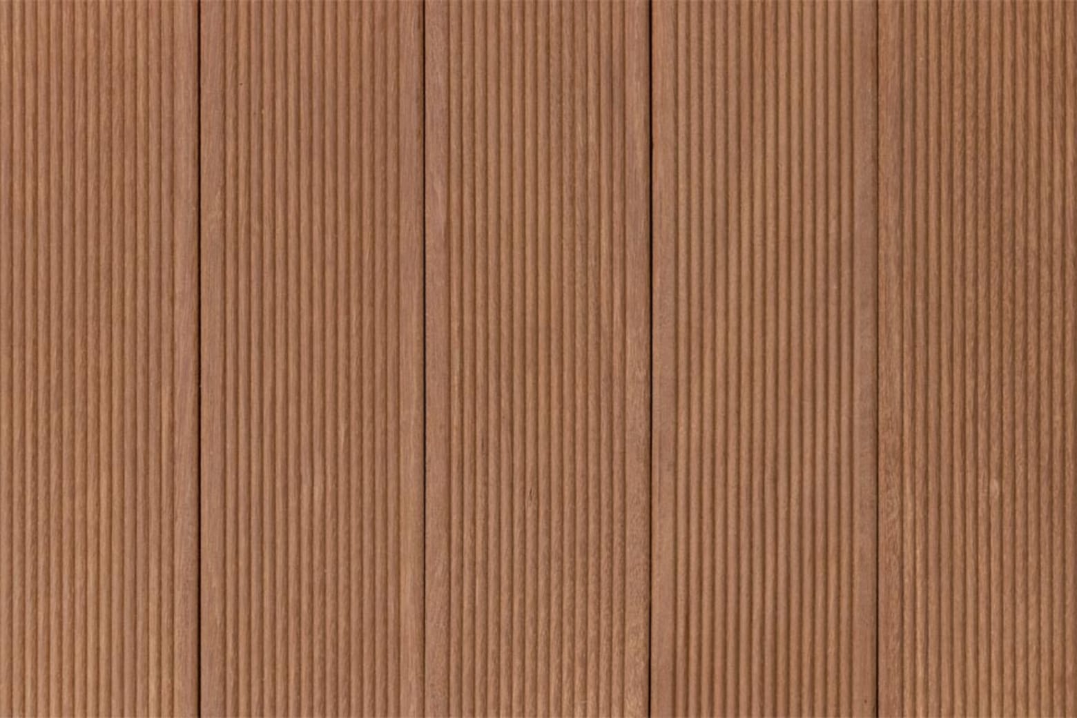 Yellow Balau Reeded Decking Boards 19mm By 90mm By 1800-2400mm